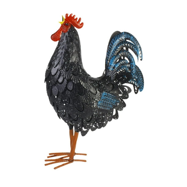 Escultura artística de gallinero, estatua de gallo para jardín, figura de animal, escultura de ...