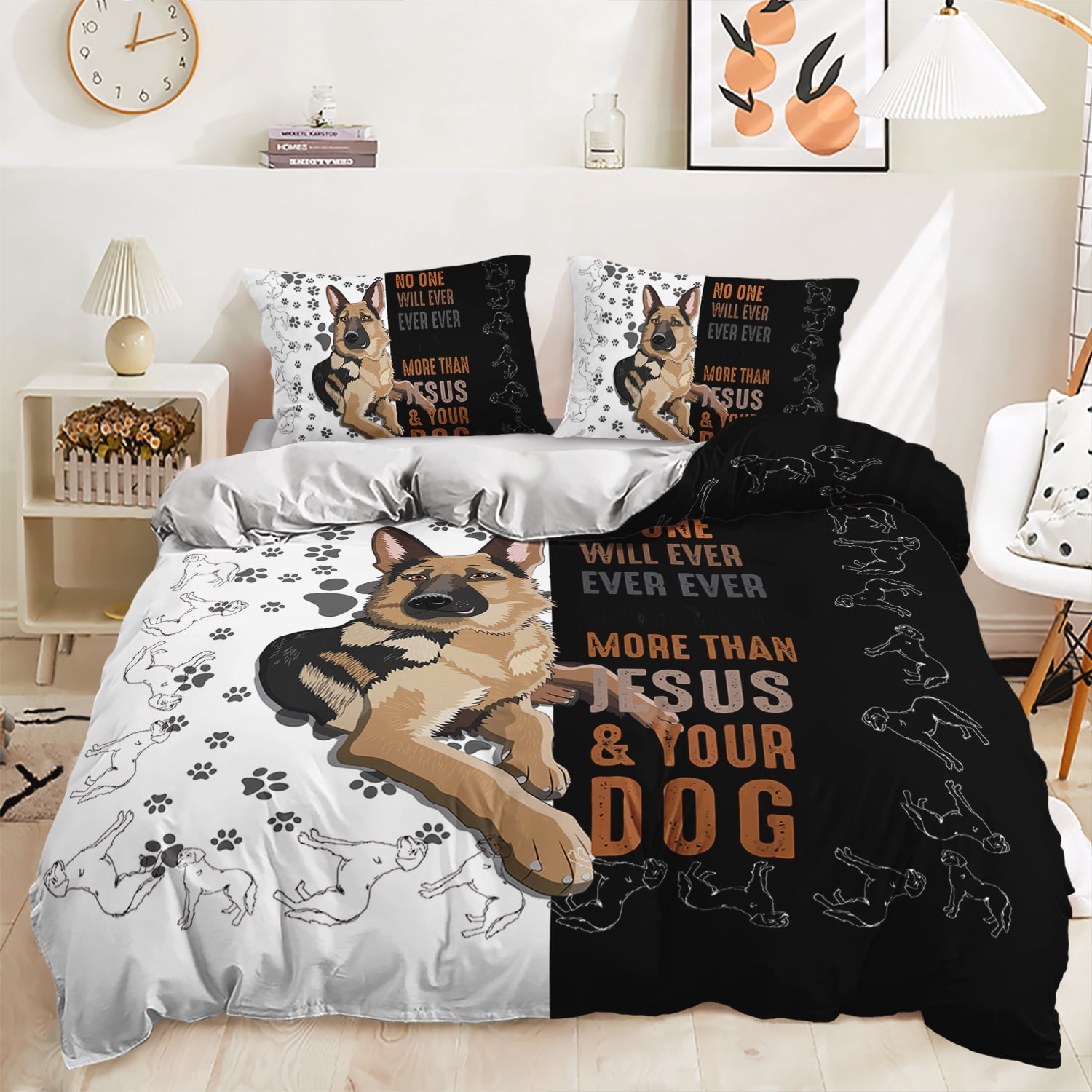Hosima 3-Piece 3D Digital Duvet Cover With Pattern Composed Of Multiple ...