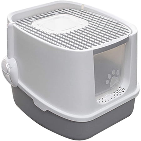 Enclosed Hooded Large Cat Litter Box,Pet Litterbox,Cat Litter Tray ...