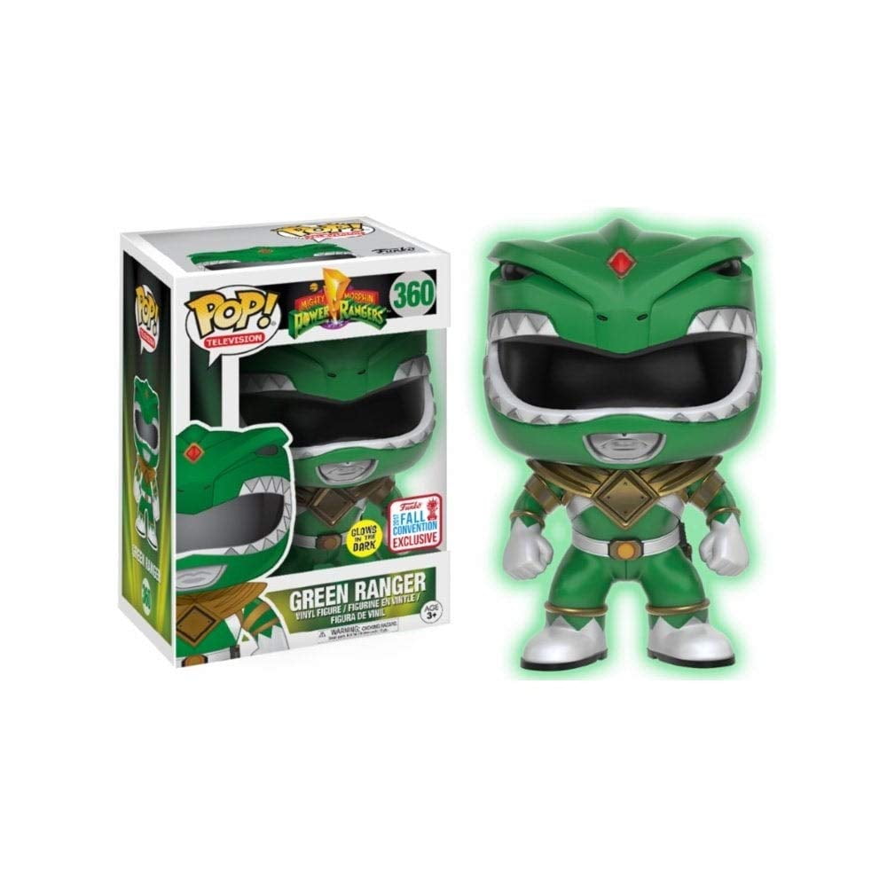 Funko POP! Green Ranger Glow In The Dark #360 Fall Convention Exclusive ...