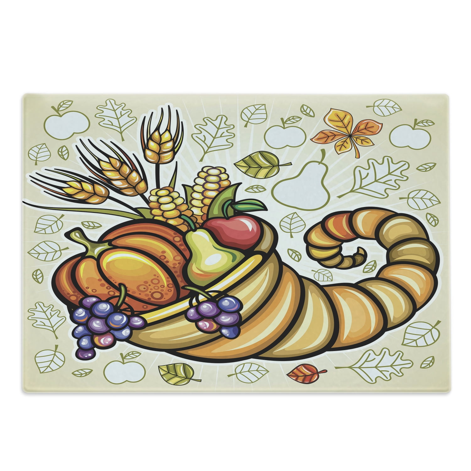Harvest Cutting Board, Cornucopia Harvest Thanksgiving Image with ...