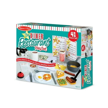 Melissa & Doug Star Diner Restaurant Play Set (41 pcs) - Walmart.com
