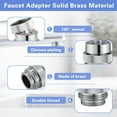 Sink Faucet Adapter Kit,360 Degree Swivel Faucet to Garden Hose Adapter ...