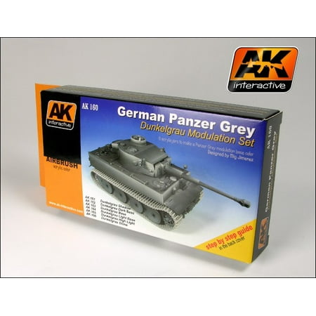 German Panzer Grey Modulation Acrylic Paint Set (6 Colors) 17ml Bottles ...