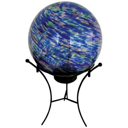 Luminous Garden ZAC843576 Glass Solar Gazing Ball Set - pack of 2 ...