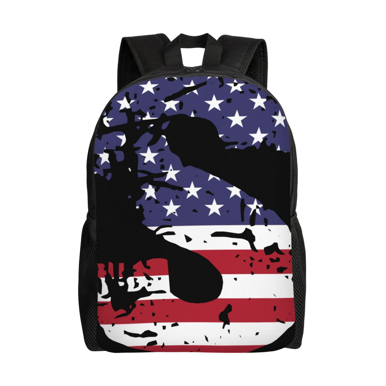 ZNDUO Travel Backpack, Letter S Usa Flag Pattern Backpack for School ...