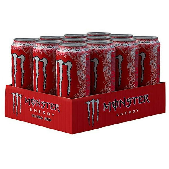 Monster Energy Ultra VP, Red, White, Blue, 16 fl oz, Raspberry & Berry ...