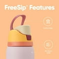 FreeSip Insulated Stainless Steel Water Bottle with Straw for Sports ...