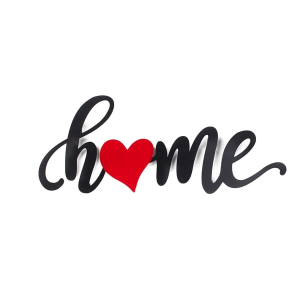 Home Word Sign - Wall Art with Heart - Farmhouse Decor with Sentiment ...