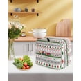 Christmas Stand Mixer Dust Cover with Storage Pocket & Handles, Red ...