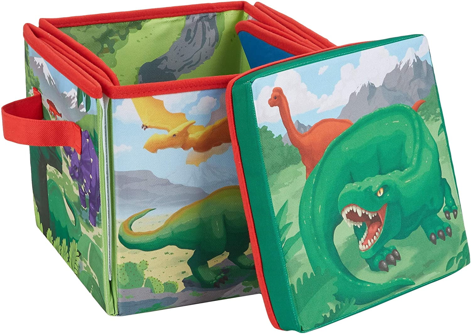 Prextex Dinosaur Storage Bin | 2-in-1 Convertible Dinosaur Toys Storage ...