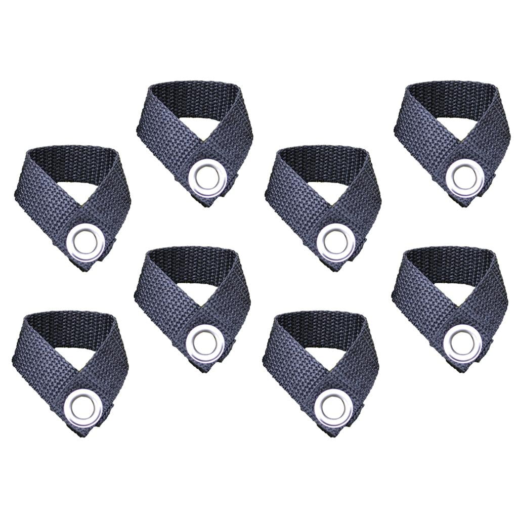 8Pieces Tent Nail Fixing Buckle Metal Hole Fishing Canopy Frame Pole ...