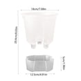 Gallickan Breathable Clear Orchid Pot, Plastic Planter with Drainage ...