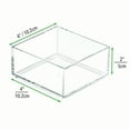 mDesign Plastic Square Desk Organizer for Office Desktop Drawers - 3 ...