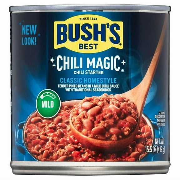 Bush's Best Chili Magic Traditional Mild Chili Starter, 15.5 oz, High ...