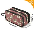 ALAZA Cartoon Horses Pencil Case Bag Large 3 Compartment Pen Pouch ...