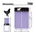 RUN-CHICKEN - T50 Automatic Coop Door (Lavender) - Walmart.com
