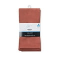 Mainstays Yale Solid Fabric Napkin Set, Brick, 18"W x 18"L, 4 Pieces ...
