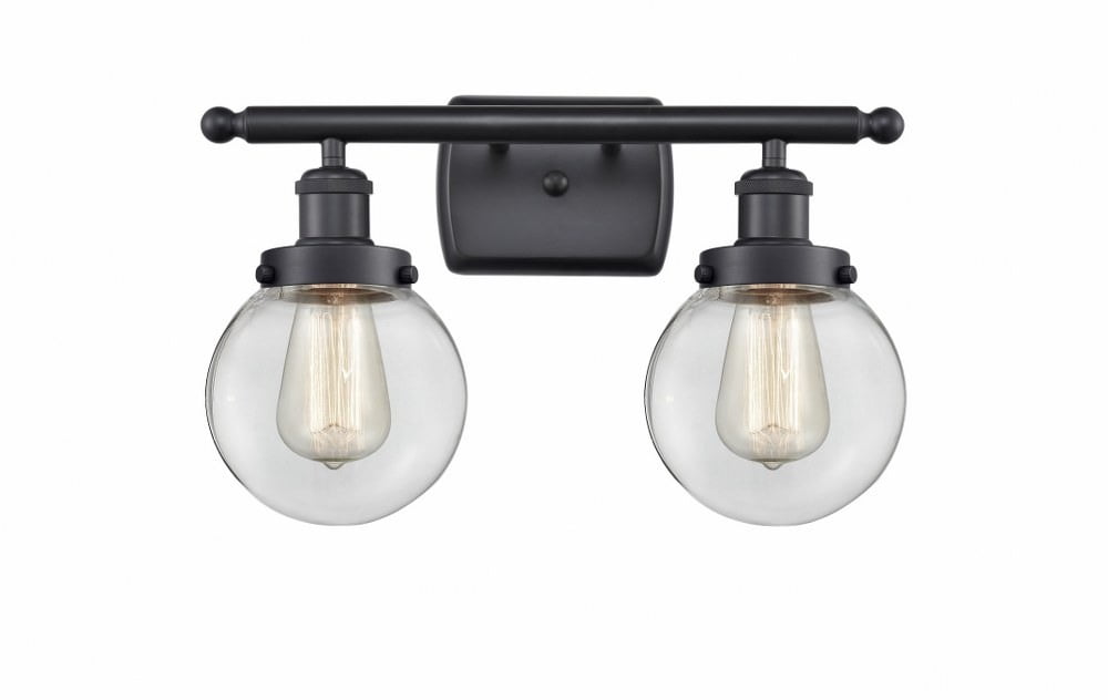 916-2W-BK-G202-6-LED-Innovations Lighting-Beacon - 7W 2 LED Bath Vanity ...