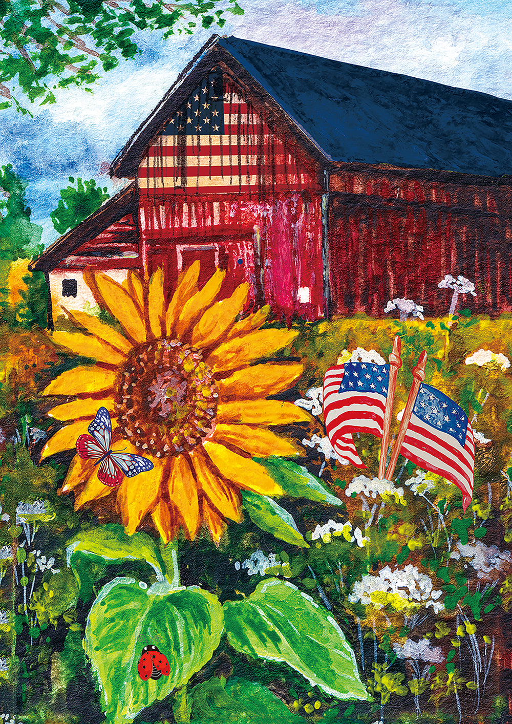 Carson Garden Flag - God Bless Our Farm - Walmart.com