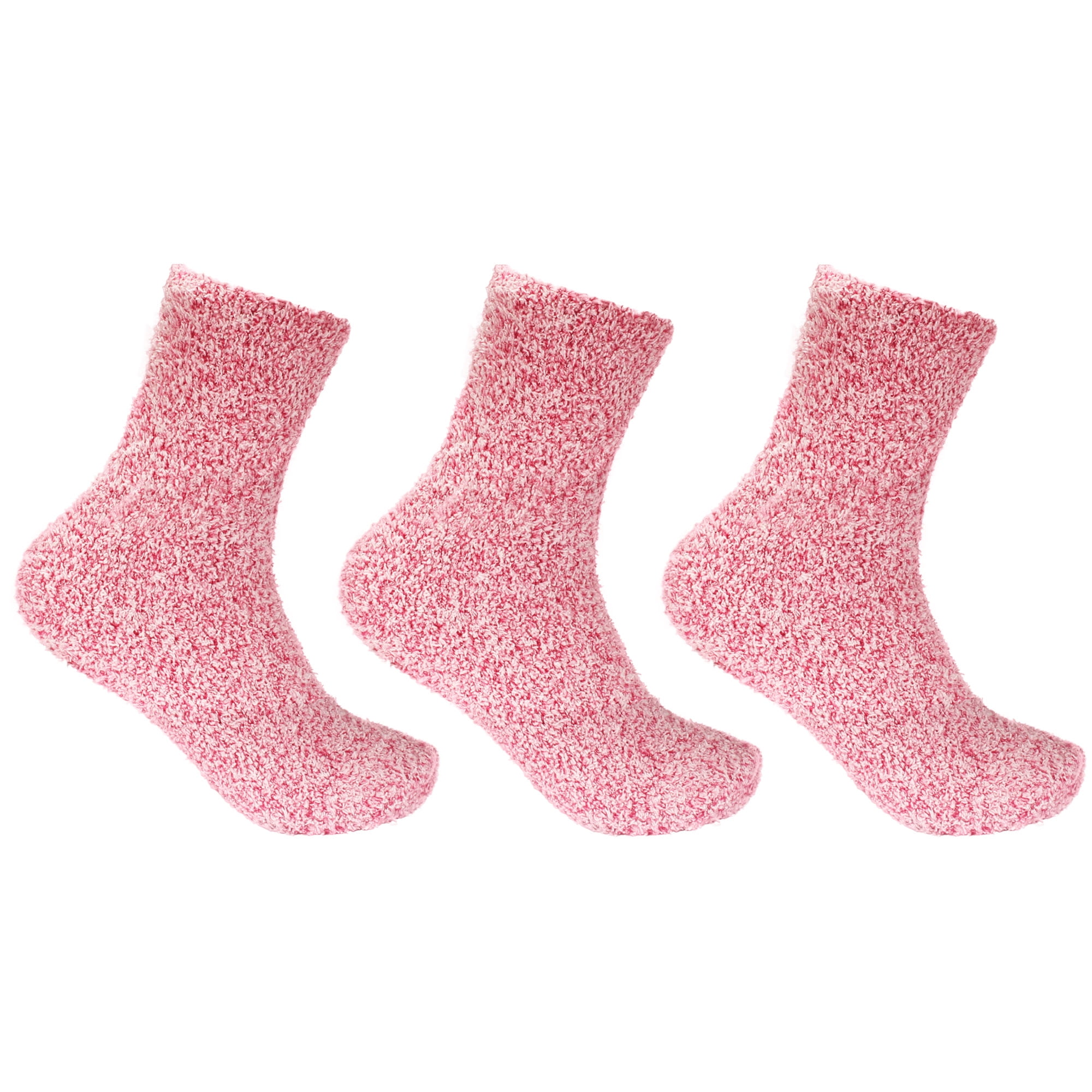 Chirpy Socks Women's Fuzzy Warm Feather Soft Socks - Magenta - 3prs ...