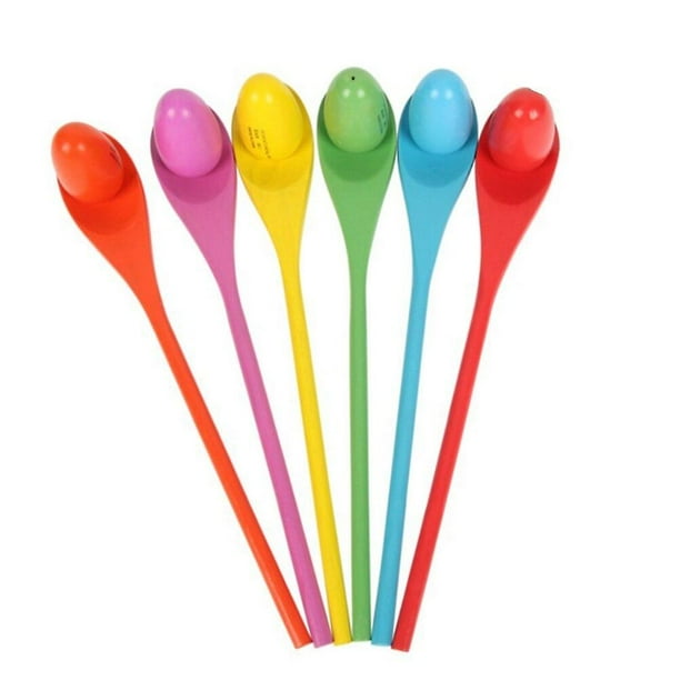 12pcs Egg And Spoon Relay Race Game Fun Game For Parties Birthdays ...
