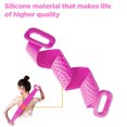 Swtroom Silicone Bath Body Brush Silicone Back Scrubber Long Lasting