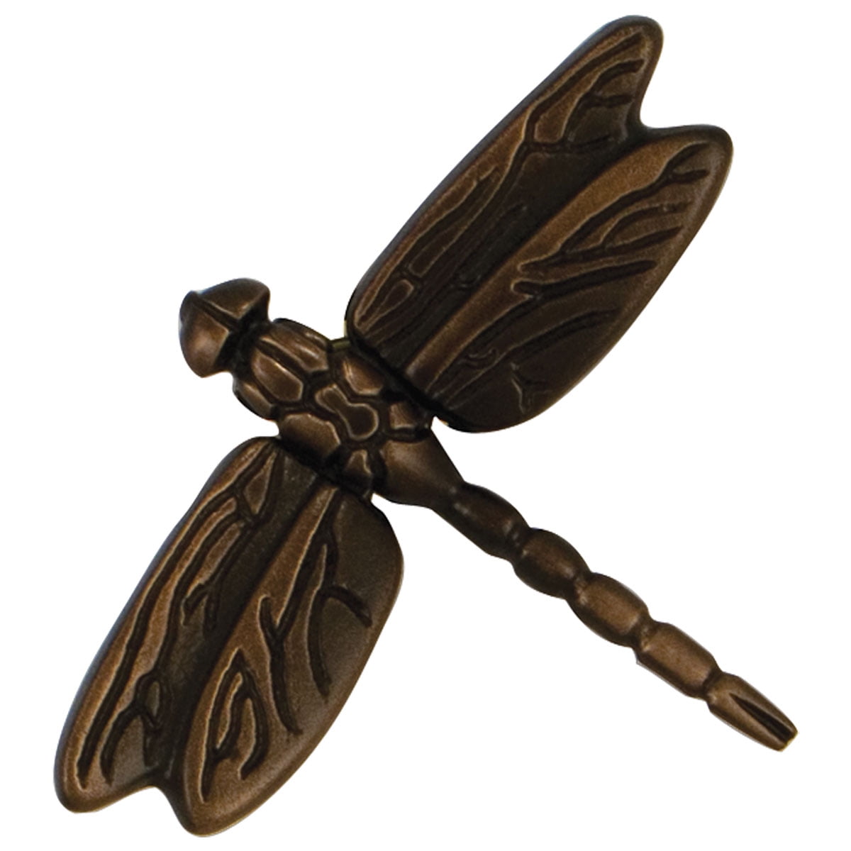3 1/4"W x 3 1/4"H Michael Healy Dragonfly Doorbell Ringer, Oiled Bronze ...