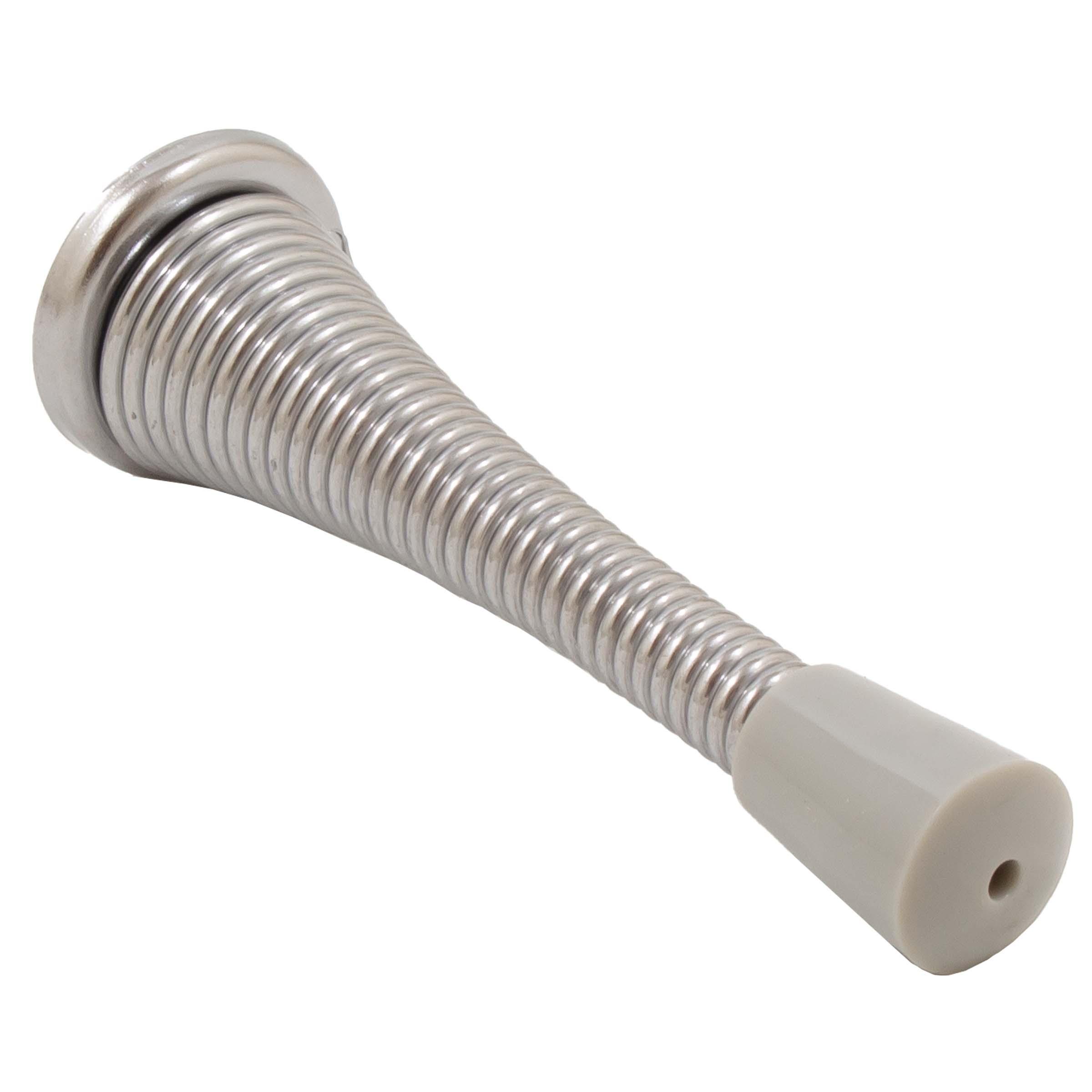 Heavy-Duty Spring Door Stop, 3 Inches, Polished Chrome by Stone Harbor ...