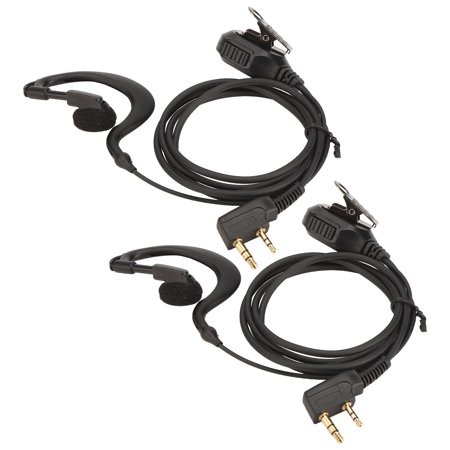 Two Way Earpiece, 2 Pin Professional PU Wire Noise Reduction Talkie ...