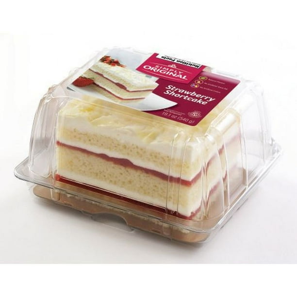 Simply Original 4 x 5.3 inch 9 Cut Strawberry Shortcake, 19 Ounce -- 12 ...