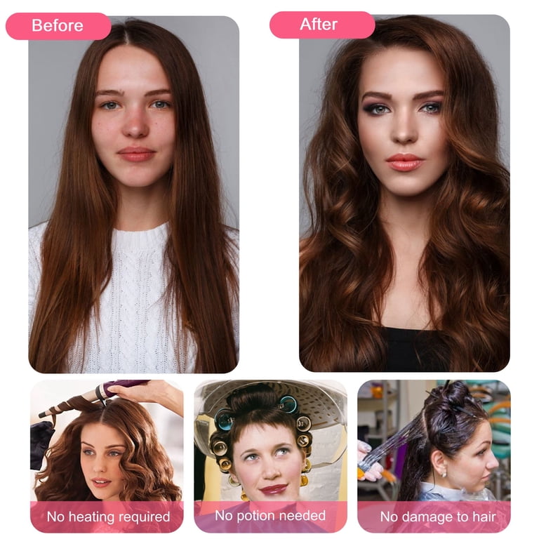 Hair Rollers Before And After