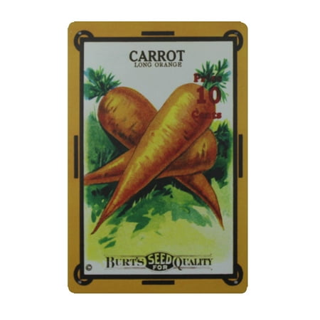 Seed Packet Carrot metal tin sign vintage style reproduction 12 x 8 ...