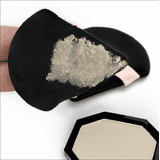 Walmart Precision Powder Puff Set, 2 Black Microfiber Reusable Makeup ...