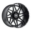 24x14 Hostile H113 Rage Blade Cut (Blk Milled) Wheel 6x5.5 (-76mm ...