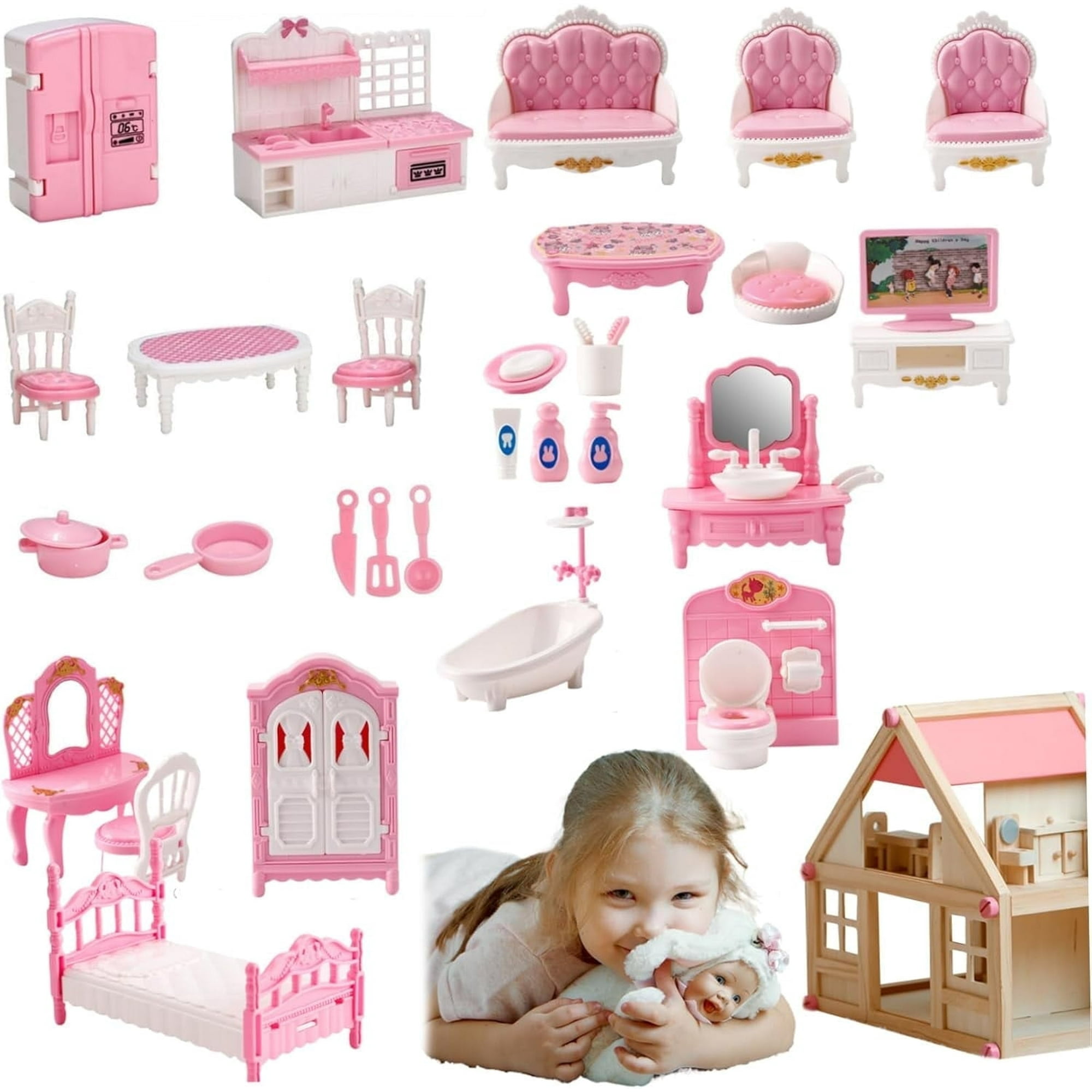 Click here for Bommot Dollhouse Furniture Set Accessories small D... prices