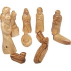 Natural German Carved Wood Christmas Nativity Scene Set of 11 Pieces ...