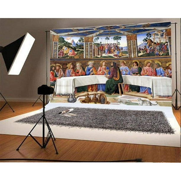 ABPHOTO 7x5ft Photography Backdrop The Last Supper Oil Painting Culture ...