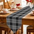 Buffalo Plaid Table Runner Linen Burlap Table Runner 90 Inches Long ...