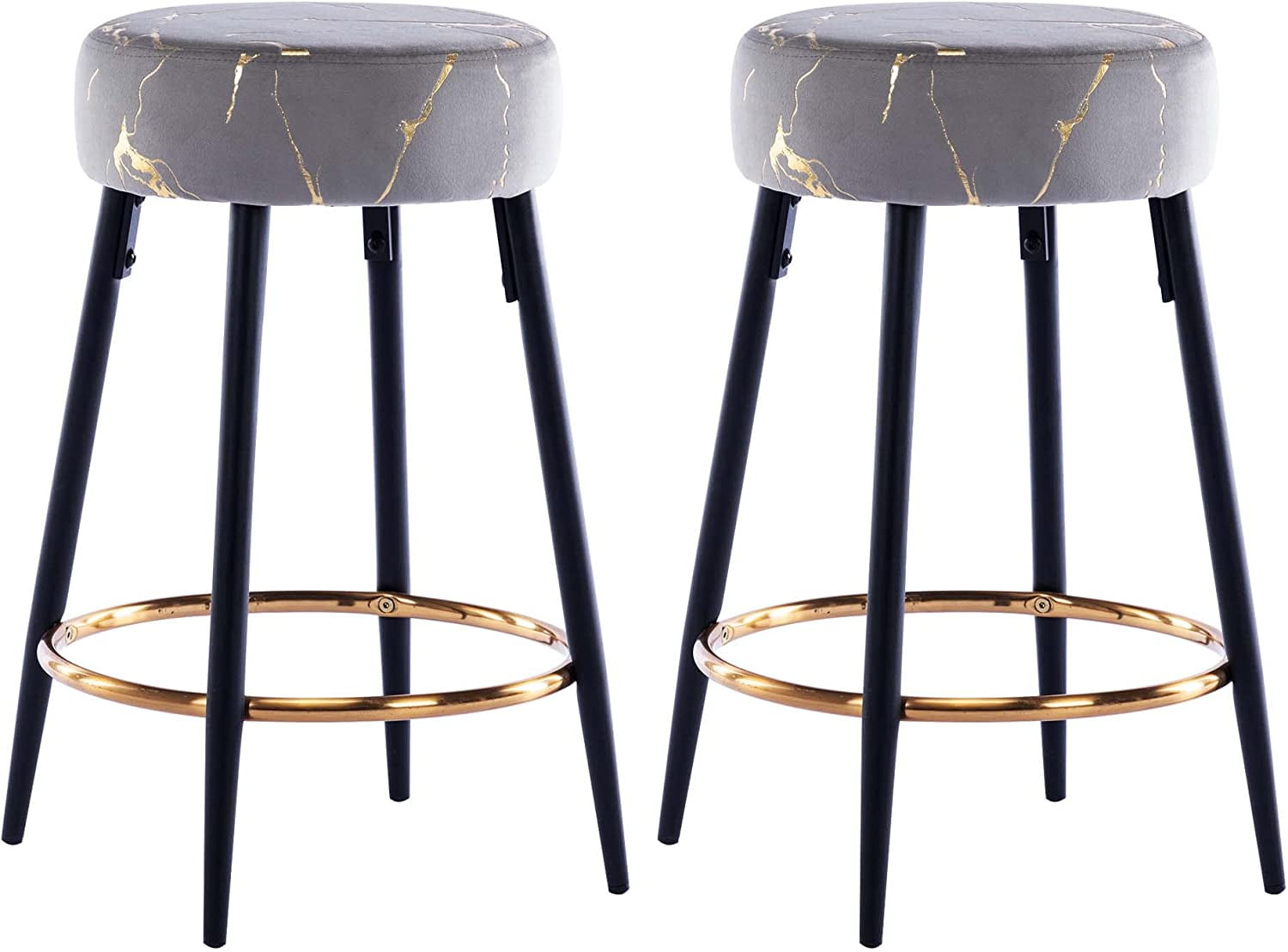 Duhome Elegant Lifestyle Velvet Counter Stools Set Of 2 24