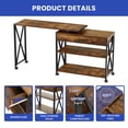 ModFusion Rotating and Movable Outdoor Dining Table with Shelves and ...