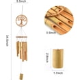 Bamboo Wind Chimes, Tree of Life Wooden Chime Kit Natural Decor Music ...