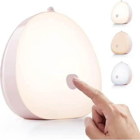 3-color Dimmable Night Light, Touch Sensor Lamp With Adjustable ...