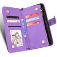 Case for Motorola Edge Plus 2022 Cover Zipper Magnetic Wallet Card ...