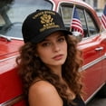 American 250th Anniversary Hat Baseball Cap Gold Eagle Flag Lady ...
