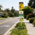 Sign Post for Outside 8 Ft, Heavy Duty Yard Signs Stakes, Metal Holder ...