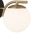Possini Euro Design Kamara Mid Century Modern Wall Light Sconce Soft Gold Black Hardwire 6 ...
