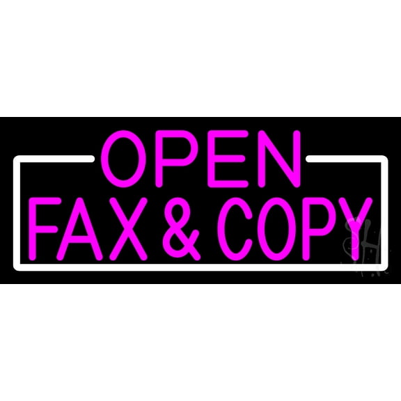 Blue Open Pagers With Red Border LED Neon Sign 6 x 15 - inches, Clear ...