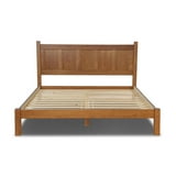 Grain Wood Furniture Shaker Solid Wood Panel Platform Bed, King Size ...