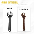 CERPXFF-Mini Adjustable Wrench 10" 45# Steel Blackening Tiny Adjustable ...